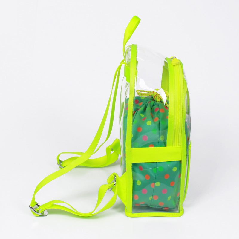 neon green clear backpack – miimmiim